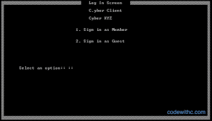 Mini Project In C Cyber Management System - Code With C