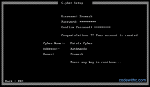 Mini Project In C Cyber Management System - Code With C