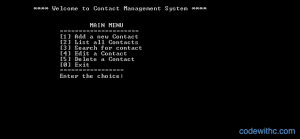 Mini Project In C Contact Management System - Code With C