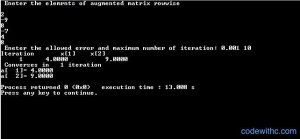 C Program For Gauss-Seidel Method - Code With C