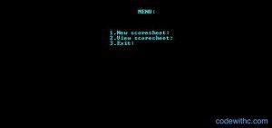 Cricket Score Sheet Project In C - Code With C