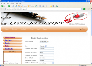 Civil Registration System ASP.NET Project - Code With C