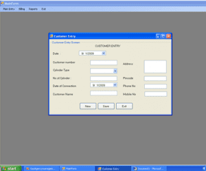 Gas Agency Management System VB.NET Project - Code With C