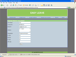 Employee Leave Management System ASP.NET Project - Code With C