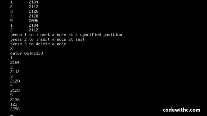 C Program: Implementation Of Circular Linked List - Code With C