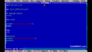 C Program For Pattern Matching - Code With C