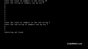 C Program For Pattern Matching - Code With C