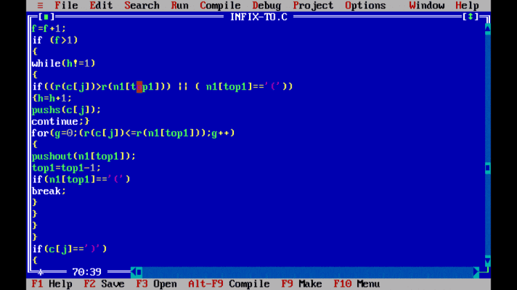 C Program: Infix Expression To A Postfix Conversion - Code With C