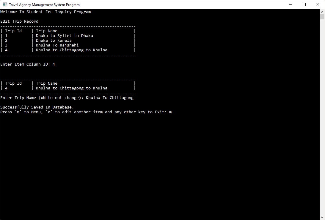 Travel Agency Management System In C++ With MySQL - Code With C
