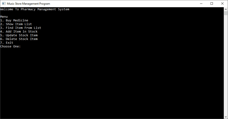 Pharmacy Management System/Project in C++ with MySQL | Code with C