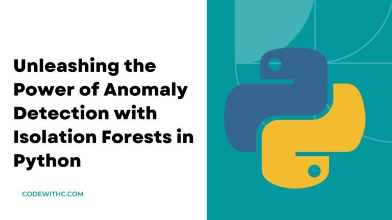 Unleashing The Power Of Anomaly Detection With Isolation Forests In ...